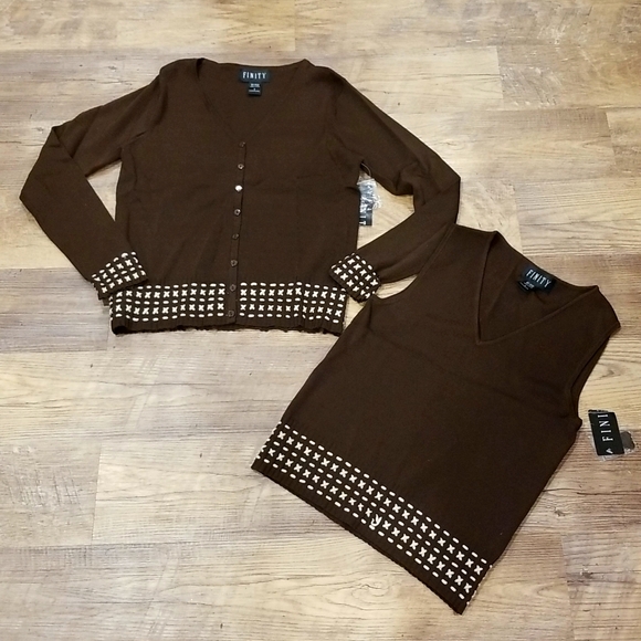 Finity | Sweaters | Y2k New Vintage Twinset Glam By Finity Nwt | Poshmark